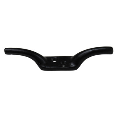 Black Cleat Hooks 5" X2 (Washing Line Blind Cord Tie Back Trailer Rope)