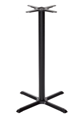 Black Cruciform table base - Medium 1050 mm