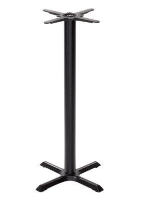 Black Cruciform table base - Small 1050 mm