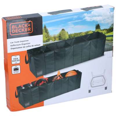 Black & Decker Car Boot Organiser Collapsible Foldable Storage Trunk 5 ...