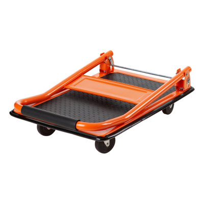 BLACK+DECKER Steel Platform Cart with Wheels - Foldable Steel Trolley ...