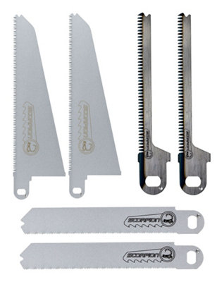 Black Decker X29991 6 x Scorpion Saw Blade Set Wood Plastic Metal KS890 ...