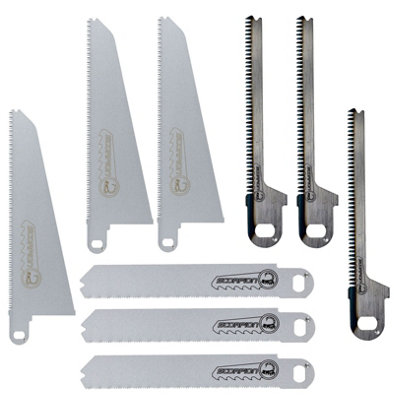 Black Decker X29991 9 x Scorpion Saw Blade Set Wood Plastic Metal KS890 ...