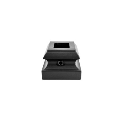 Black Decorative Flat Collar for 12mm Square Spindles