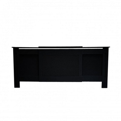 BLACK DIAMOND MDF RADIATOR COVER - ADJUSTABLE - 140-204CM (W) X 81.5CM ...