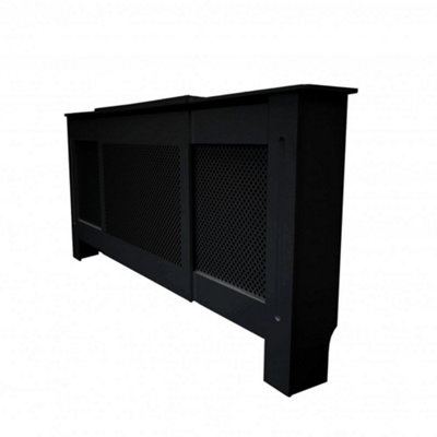 BLACK DIAMOND MDF RADIATOR COVER - ADJUSTABLE - 140-204CM (W) X 81.5CM ...