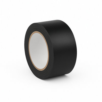 BLACK Duct Tape 48mm x 45m Heavy Duty Waterproof Gaffer Tape Roll ...