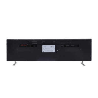 Black Electric Fire Wall Mounted or Freestanding Fireplace Heater 12 ...