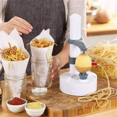 Black Electric Peeler Automatic Apple Express Rotating Peeling Machine Tool