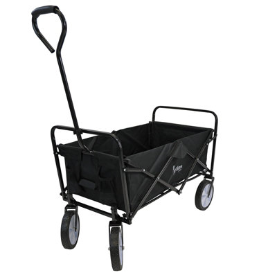 Black Festival Wagon Garden Cart Trolley Folding Multi-Purpose Big ...