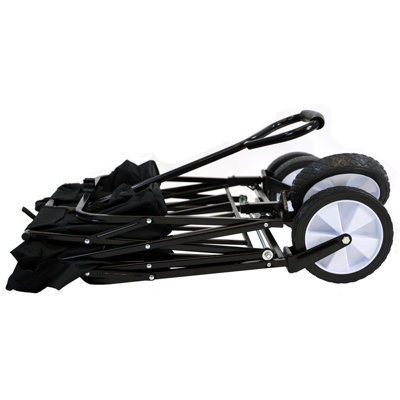 Black Festival Wagon Garden Cart Trolley Folding Multi-Purpose Big ...