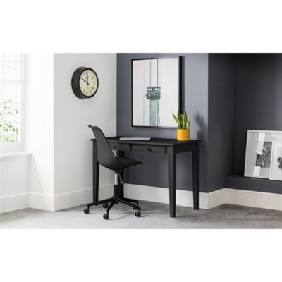 Black Free-Standing Table with 2 Drawers