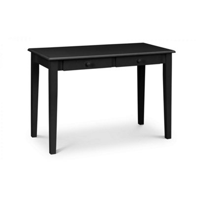 Black Free-Standing Table with 2 Drawers