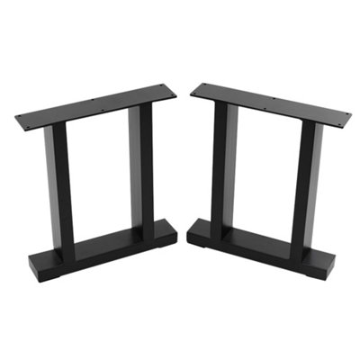 Black Furniture Legs Metal Table Leg,2PCS,W 35 cm x H 40 cm