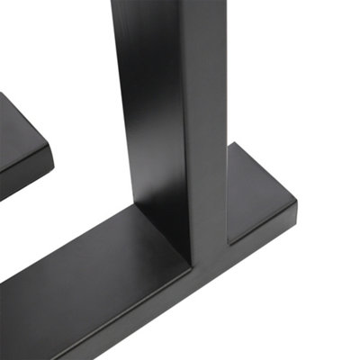 Black Furniture Legs Metal Table Leg,2PCS,W 60 cm x H 71 cm