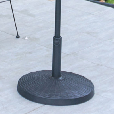 Black Garden Parasol Base Umbrella Base Parasol Stand Heavy Duty ...