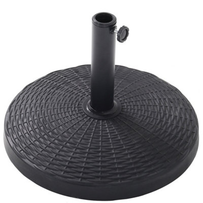 Black Garden Parasol Base Umbrella Base Parasol Stand Heavy Duty ...