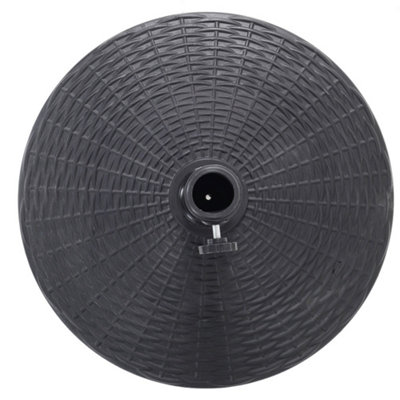 Black Garden Parasol Base Umbrella Base Parasol Stand Heavy Duty ...