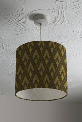 Black & Gold Striped Triangles (Ceiling & Lamp Shade) / 45cm x 26cm ...