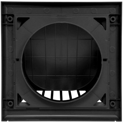Black Gravity Flap for 100 mm / 4" Round Wall Outlet - Ventilation Duct ...