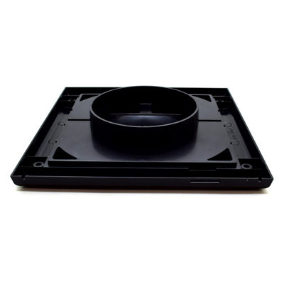 Black Gravity Grille 125 mm / 5" External Ducting Air Vent with Round ...
