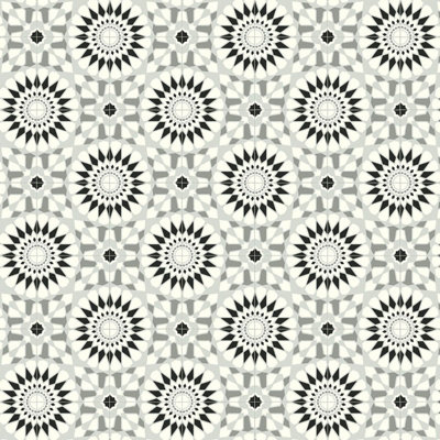 Black Grey Designer Anti-Slip 2.8mm Thick Vinyl Flooring For Kitchen ...