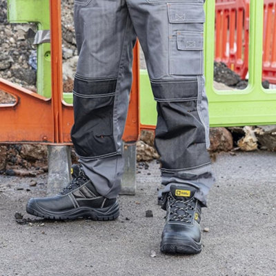 Black Hammer 1471 Safety Boots Steel Toe Cap Mens Oil & Slip Resistant ...