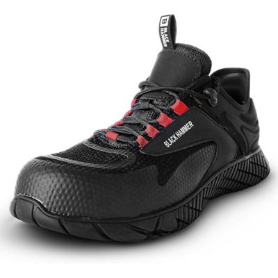 Black Hammer 5619 Swift Men's Safety Trainers Hands Free Slip On with ...