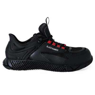 Black Hammer 5619 Swift Men's Safety Trainers Hands Free Slip On with ...