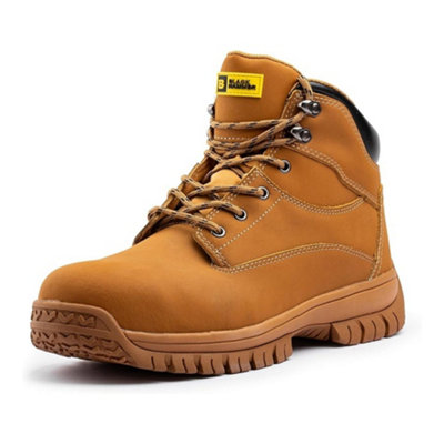 Black Hammer Mens Safety Boots Steel Toe Cap with Midsole Protection ...