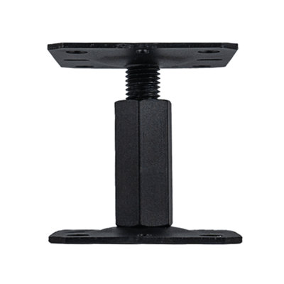 Black Height Adjustable Bolt Down Post Support Support - Adjustable ...