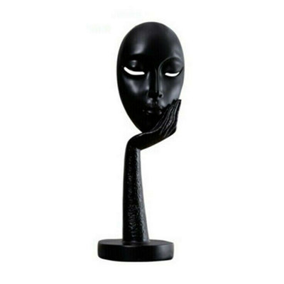 Black Home Decor Art Woman face Statue Collectible Statue for Living ...