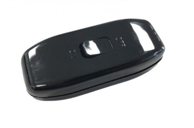 Black In Line Torpedo Switch 2 or 3 Core Ideal for Table Lamp Rocker Switch