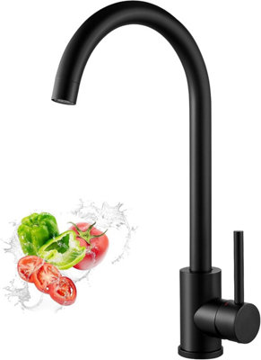Black Kitchen Sink Mixer Tap, Bevankly Morden Kitchen Faucet aus 304 ...