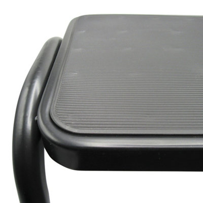 Black Lightweight Double Caravan Step - Anti-Slip Motorhome Camper ...
