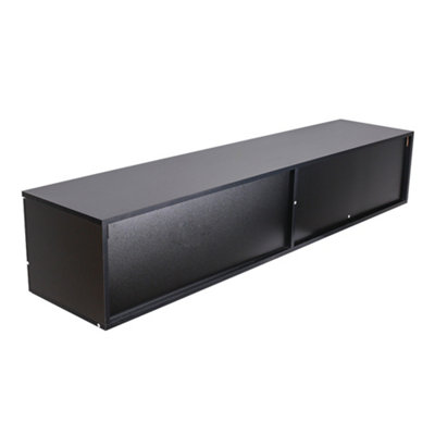 Black MDF Framed Sideboard TV Stand TV Unit H 1600x D 350x H 300mm
