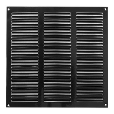 Black Metal Air Vent Grille 300mm x 300mm