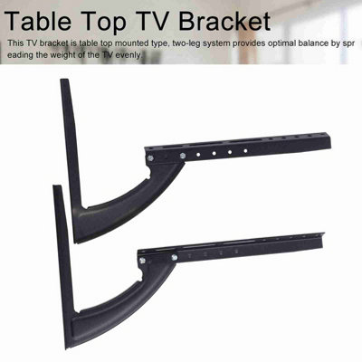 Black Metal Bracket for 14-42 inch Flat LED LCD TV Desktop Mount Stand