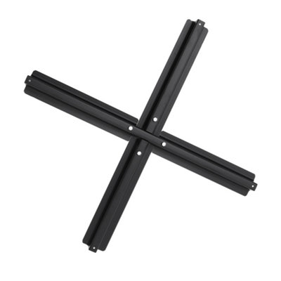 Black Metal Free Standing Garden Parasol Cross Base Patio Umbrella Base ...