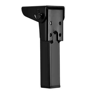 Black Metal Square 15cm Table Legs Folding, Pack of 4