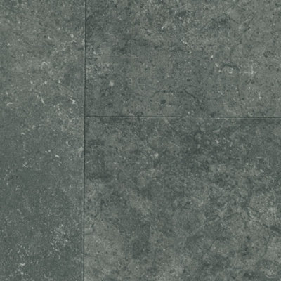 Black Modern Marble Effect Anti-Slip Vinyl Flooring for Bathroom ...
