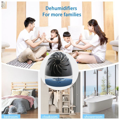 Black Moisture Absorber for Rooms up to 20 m² Anti Odor and Anti Mold ...
