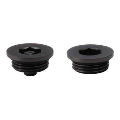 Black Nickel Manual Radiator Air Vent & Blanking Plug Set - 1/2" BSP ...