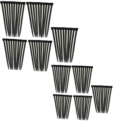 Black Nylon Cable Ties Zip Ties Lock Ties 4.8mm x 200mm 100 Pack | DIY ...