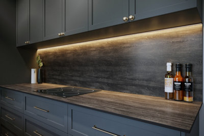 BLACK OAK 1000MM X 950MM X 12MM COMPACT LAMINATE WORKTOP MODERN ...
