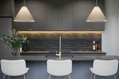 BLACK OAK 1000MM X 950MM X 12MM COMPACT LAMINATE WORKTOP MODERN ...