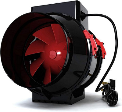 Black Orchid 150mm Bathroom Extractor Fan - Quiet, Odor-Free Air ...