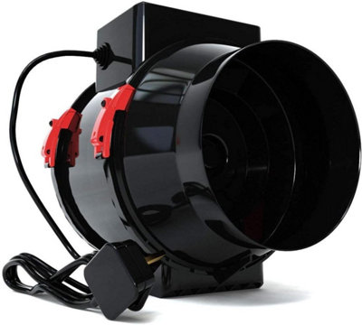 Black Orchid 150mm Bathroom Extractor Fan - Quiet, Odor-Free Air ...