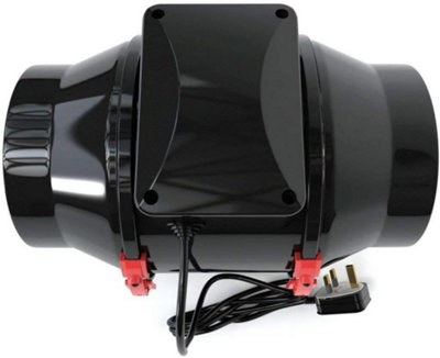 Black Orchid 150mm Bathroom Extractor Fan - Quiet, Odor-Free Air ...