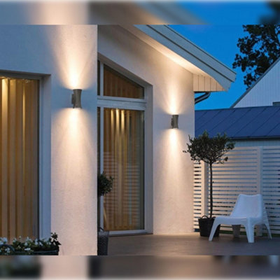 Black Outdoor Double Wall Light Cone Shape ZLC313